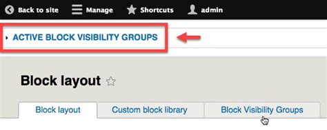 Purpose Of Block Visibility Groups Admin Submodule 3308626