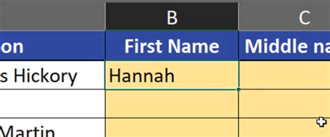 Extract First Last And Middle Name With Formulas Excel And Adam