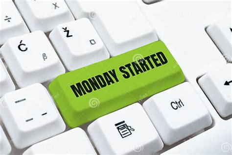 Text Caption Presenting Monday Startedgetting Ready For New Week Rest
