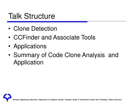 Ppt Code Clone Analysis And Application Powerpoint Presentation Free