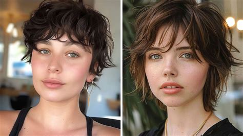 Estilo Corte Pixie Shag Para Rosto Redondo Real E Simples
