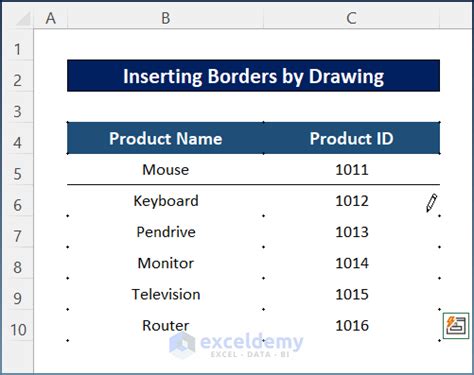 How To Apply Top And Bottom Border In Excel Examples
