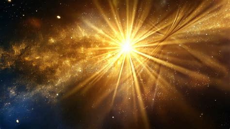 Bright Cosmic Explosion With Starburst In Deep Space Celestial Phenomena Concept Stock Video