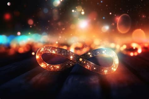 The Mathematical Symbol For Infinity Created With Generative Ai Technology Stock Illustration