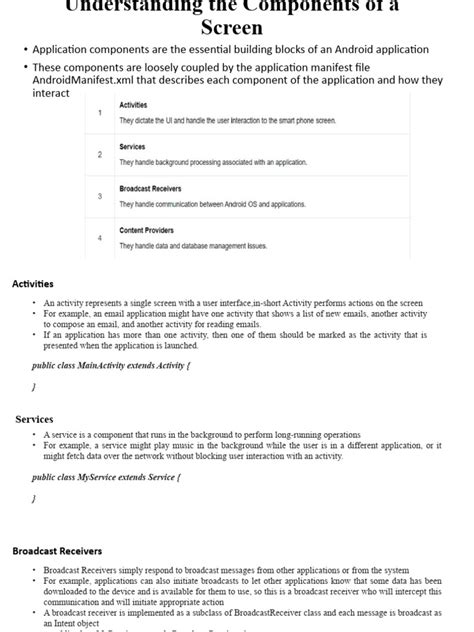 Activities And Intents Pdf Class Computer Programming Method
