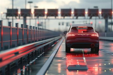 Premium Photo Fixed Radar Checking Speed Limit About Car On The Road