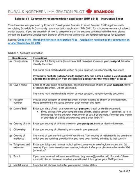 Fillable Online Foreign National Community Recommendation Application