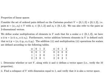 Answered Ements In V Such That For A Re Vector Bartleby