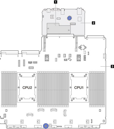 System Board Assembly Layout Thinksystem Sr650 V3 Lenovo Docs