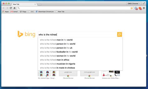 Chrome Gains A Bing New Tab Page — Courtesy Of Microsoft Omg Chrome