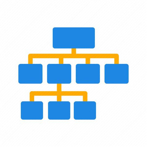 Chart Diagram Flowchart Hierarchy Organizational Structure Icon Download On Iconfinder