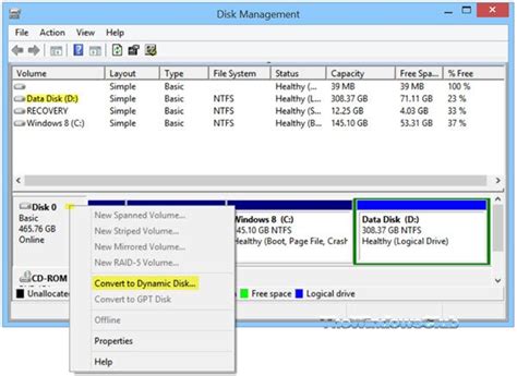 How To Convert Basic Disk To Dynamic Disk In Windows 1110