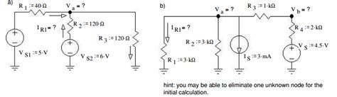 Solved Use Nodal Analysis To Solve Following Problems Each Chegg