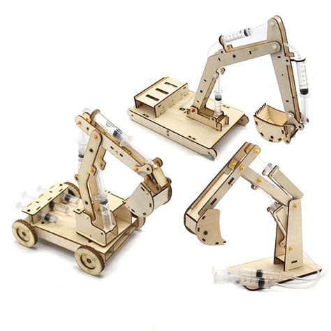 Diy 스템 바늘 튜브 굴삭기 모델 키트 어린이 물리 과학 실험 장난감 세트 유치원 교육 Aliexpress