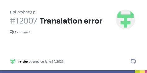 Translation Error · Issue 12007 · Glpi Projectglpi · Github