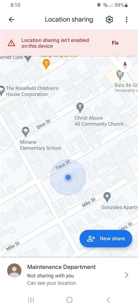 Location Sharing Isn T Enabled On This Device Google Maps Community