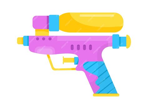 물총 장난감 벡터 일러스트 레이 션 프리미엄 벡터