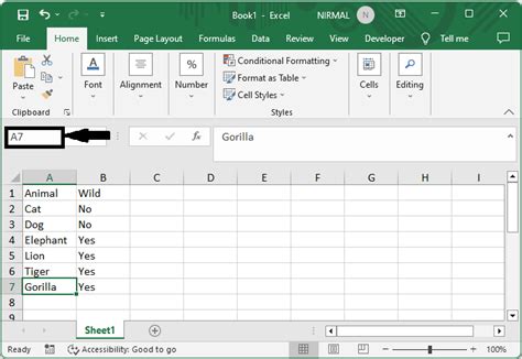 Excel 如何移动或定位到带有数据的最后一行最后一列极客笔记