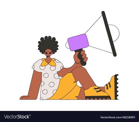 Attractive Man Is Sitting On The Floor And Vector Image