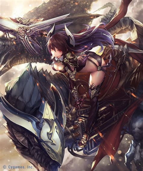 Anime Girl Warrior Brown Hair