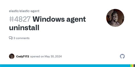 Windows Agent Uninstall · Issue 4827 · Elasticelastic Agent · Github