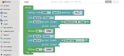Graphical Programming Tutorial For Arduino Using The Dht11 With I2c