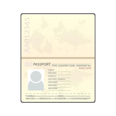 Passport Template Artofit Passport Template Artofit