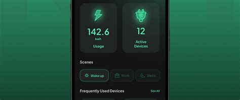 Iot Mobile Application Home Page Behance