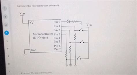 1 Consider The Microcontroller Schematic 2 3 StudyX