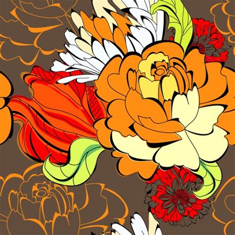 Abstract Romantic Seamless Wallpaper With Curls Vector Image