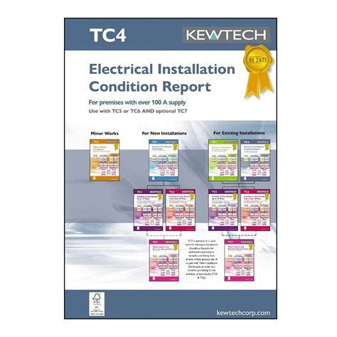 Kewtech Electrical 18th Edition Certificate Book Tc1 Tc2 Tc3 Tc4 Tc5 Tc6 Tc7 Tc8 Ebay Uk