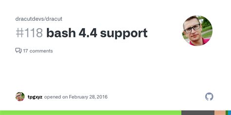 Bash Support Issue Dracutdevs Dracut GitHub