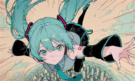 Hatsune Miku Vocaloid By Anaianon On Deviantart