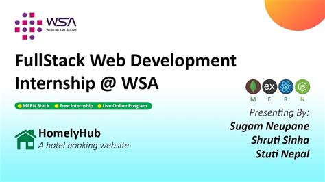 Full Stack Web Development Internship At Webstack Academy Project Presentation Hotel