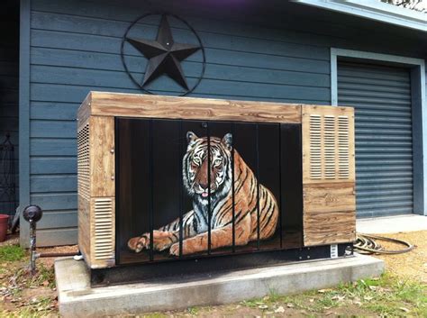How To Hide A Generator With Faux Painting