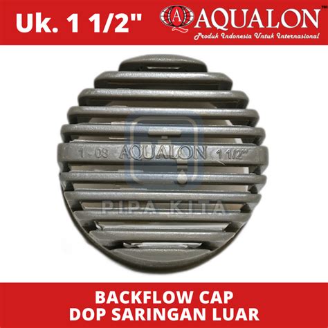 Backflow Cap 1 1 2 Aqualon Pvc Outer Filter Dop Cover Got Drain Pipe 1 1 2 Inch Biopori Line