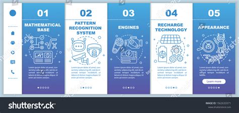 Technology In Robotics Onboarding Mobile Web Royalty Free Stock Vector 1562633371
