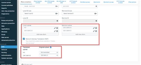 Sophos Routing Precedence Through IPsec Tunnel Discussions Sophos