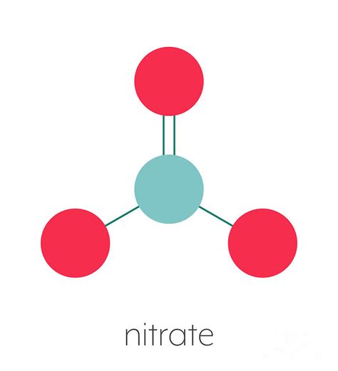 Nitrate Anion Chemical Structure Photograph By Molekuul Science Photo Library Fine Art America
