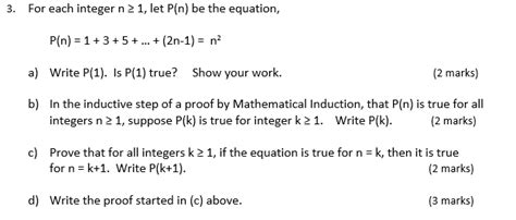 solved 3 3 for each integer n 2 1 let p n be the