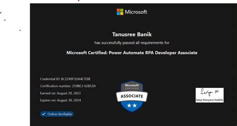 Tanusree Banik On Linkedin Rpa Microsoft Pl500 Powerautomate Flow