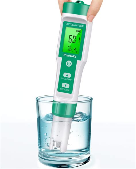 4 In 1 Digital Ph Meter For Water ±001 Resolution High Accuracy Tds