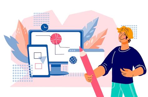 Premium Vector Software Development And Web Design Concept