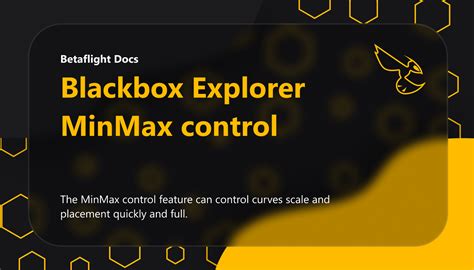 Blackbox Explorer Minmax Control Betaflight