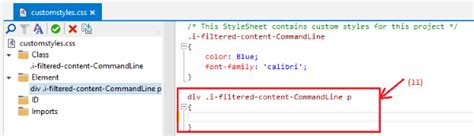 Create A CSS Style Rule For Content In A Widget Innovasys Support