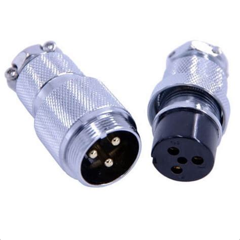 3 Pin Metal Circular Connector Male Female Set 10a Greatselec Usage Industrial At Best Price In