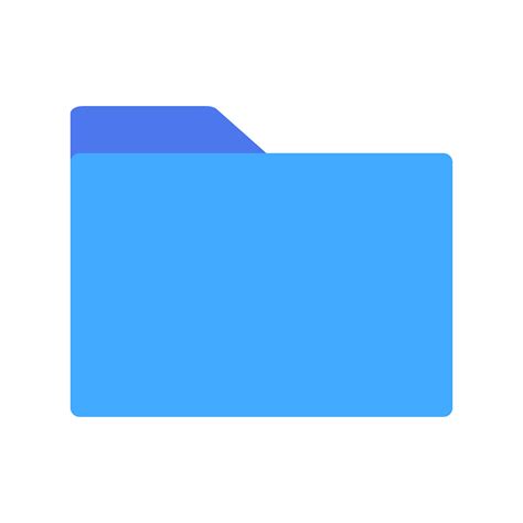 Simple Blue Folder Icon Vector 26530061 Vector Art At Vecteezy