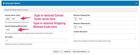How To Adjust Internal Carrier And Shipping Method Code Shipperhq Docs