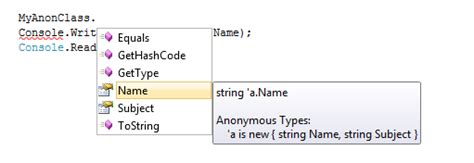 Feel Tech Evolution Csharpanonymous Types In C 30