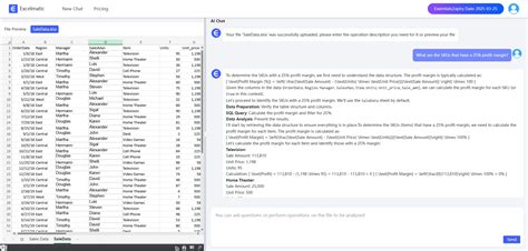 Chat With Excel Ai For Quick And Smart Data Analysis Excelmatic
